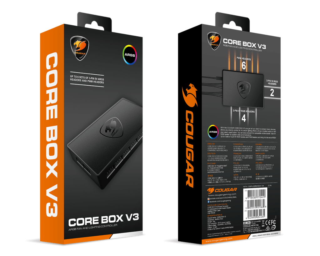 COUGAR 骨伽 CORE BOX V3 Lighting Controller – COUGAR 骨伽